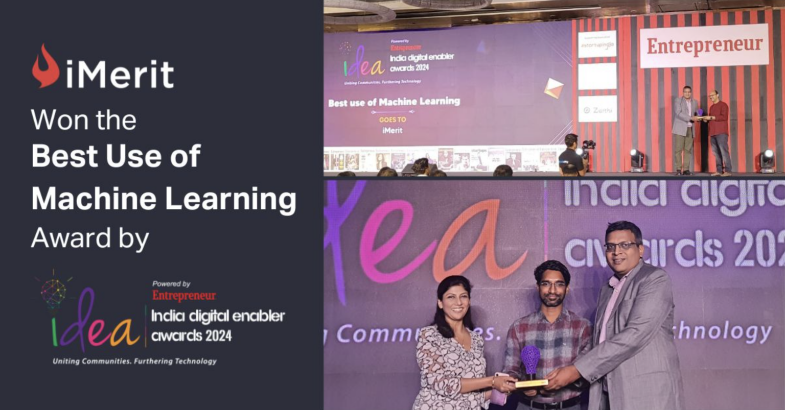 iMerit awarded the Best Use of Machine Learning Award at the 3rd ...