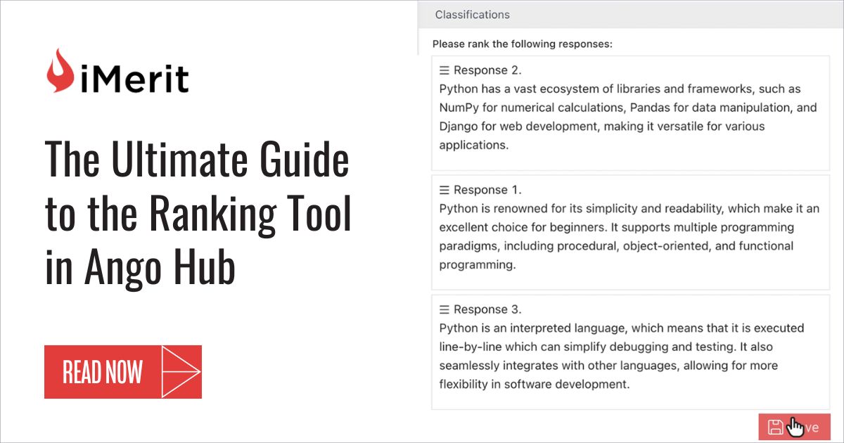 Guide to the RLHF Ranking Tool in Ango Hub - iMerit