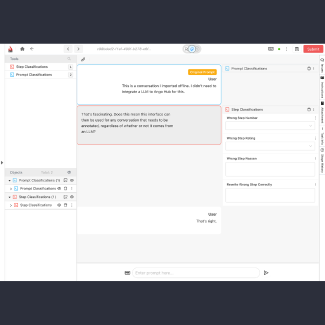 Creating and Managing LLM Chat Assets in Ango Hub